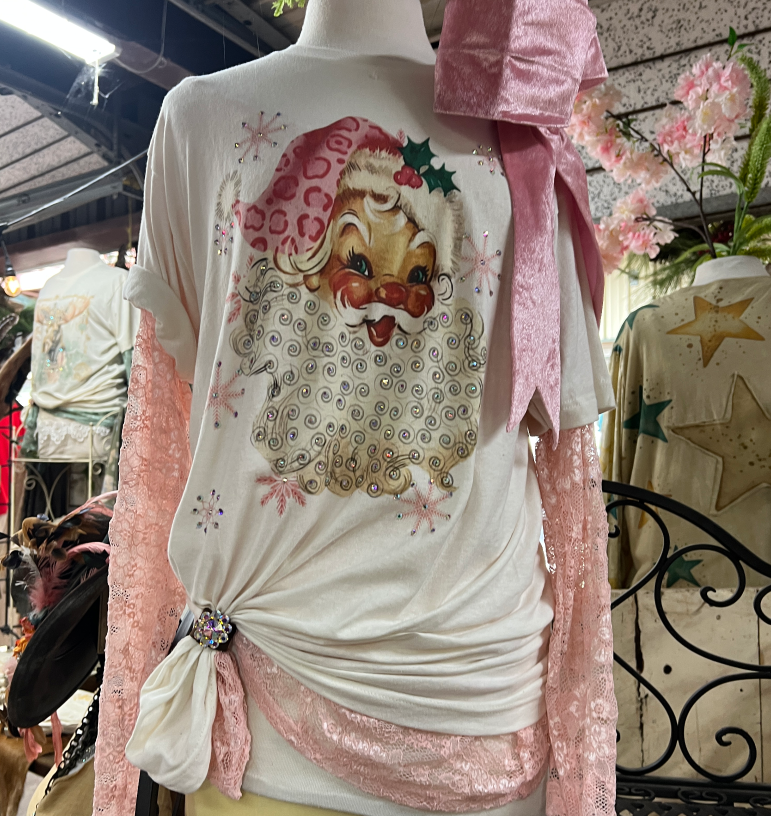 Santa Sparkle Tee – Bad Little Country Girl
